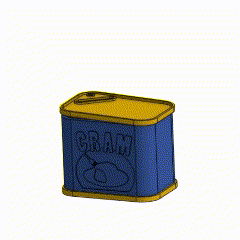 🥫 FALLOUT CRAM can storage box・ STL File for 3D printing・Cults