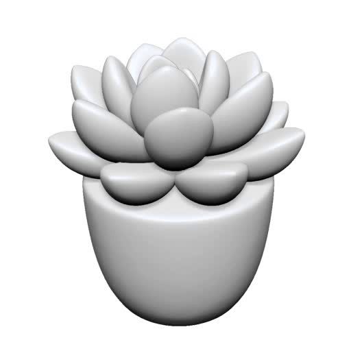 🌿 Succulent・ STL File for 3D printing・Cults
