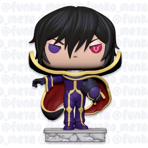 🧑‍💻 Code Geass Lelouch ZERO funko POP fanart ~digital .stl files~・ 3D ...