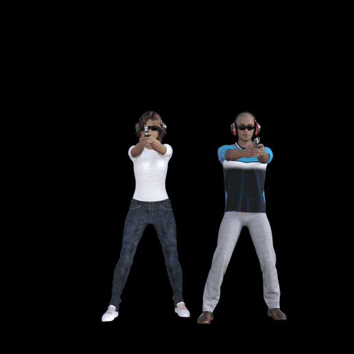 Arquivo grátis STL Na carreira de tiro 🔫 ・design para impressão 3D para ...