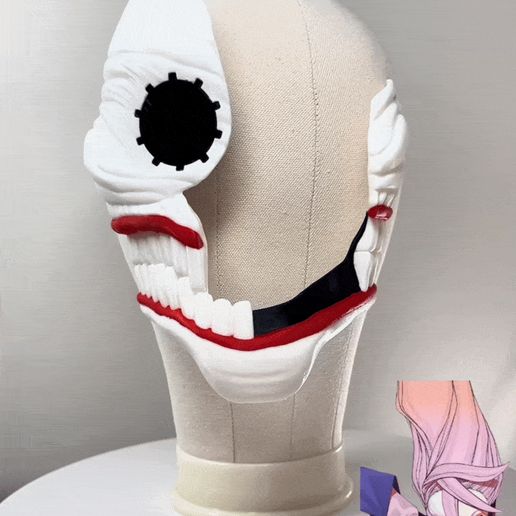 🎭 Dandadan Aira Silky Mask・ STL File for 3D printing・Cults