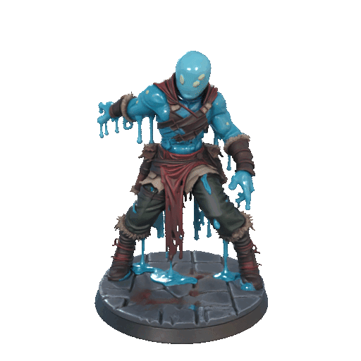 👹 Ooze slime Fighter F, Custom Fantasy / D&D Miniature・ STL File for 3D ...