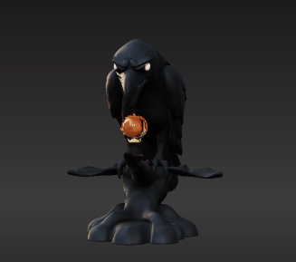 🐦 Dark Fantasy Crow Light - Unique 3D Printable Desk Decor・ STL File ...