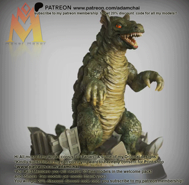 🎬 Gorgo - Classic Movie Monster - Monster Series-Fan Art・ STL File for ...