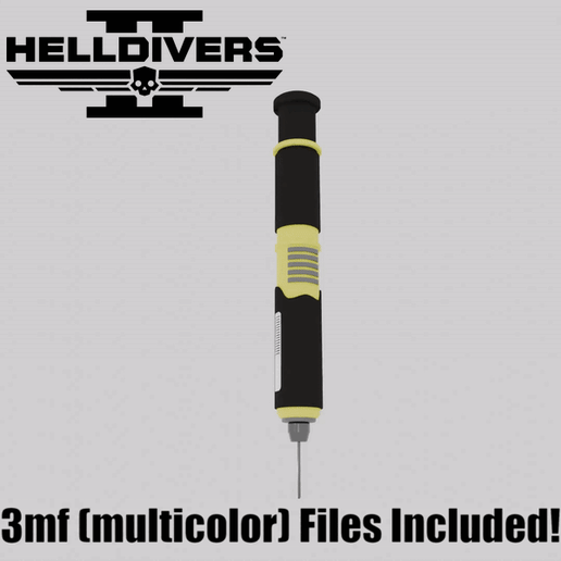 🎮 Helldivers 2 Stim / 3mf Cosplay Replica Prop Videogame・ 3D File for ...