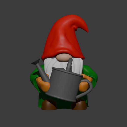 👾 Build a Gnome – Modular STL Seasonal Decorative Gnome Base・ STL File ...