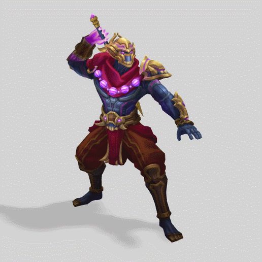 STL file Three Honors Shen League of Legends 3D print model 🎲 ・3D ...