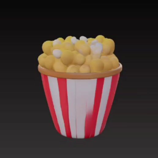 🍿 Popcorn・ STL File for 3D printing・Cults