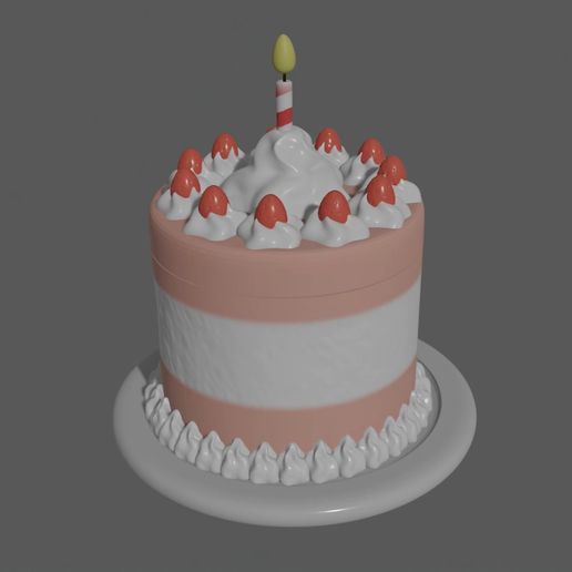 📦 Cake-Shaped Box・Free STL File for 3D printing・Cults