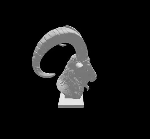 🐏 Wild Ram Head Trophy Bust・ STL File for 3D printing・Cults