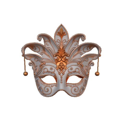 🎨 2333 Venetian Carnival Mask Color 3D Model, magic, dragon, serpent ...