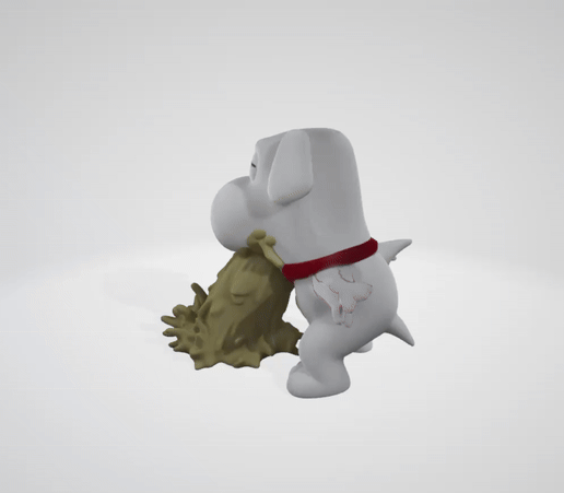 🦅 Brian Griffin vomit - 3d model・ STL File for 3D printing・Cults