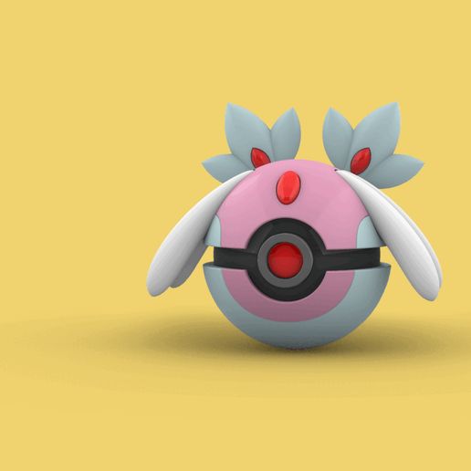 🐉 Pokeball 481 Mesprit・ STL File for 3D printing・Cults