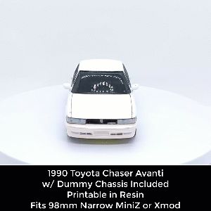STL file 90 Chaser Avanti Body Shell w/ Dummy Chassis (Xmod and MiniZ ...