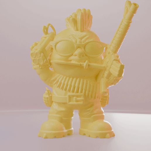 🗑️ Garbage pail Kids - Mean Gene・ STL File for 3D printing・Cults