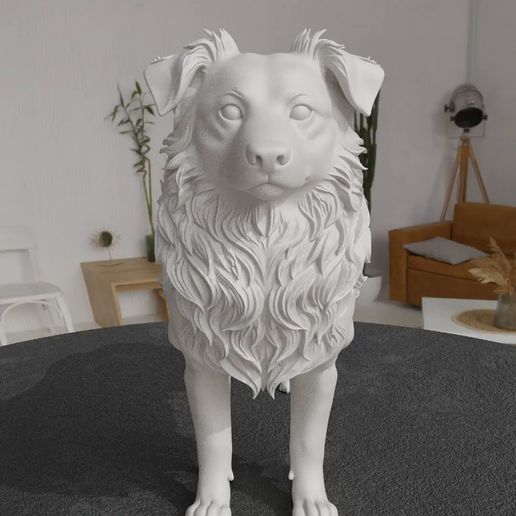 🗿 Pastor australiano・Arquivo STL para Impressão 3D・Cults