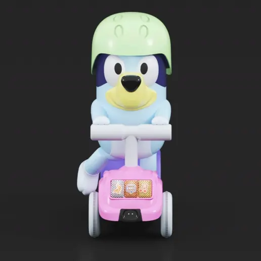 STL file VTech Bluey Scooter Time Bluey 🛴 (OBJ)・3D print design to ...