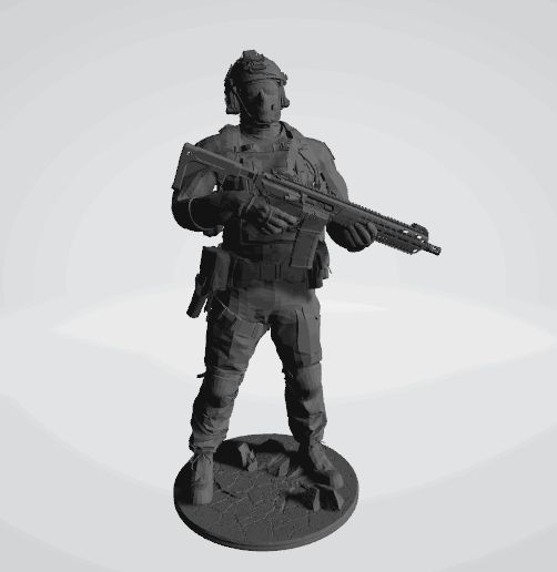 🤙 milsim shadow company (barrage ) MW2・ STL File for ・Cults