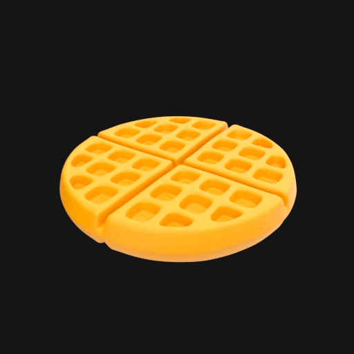 🧇 Waffle・ STL File for 3D printing・Cults