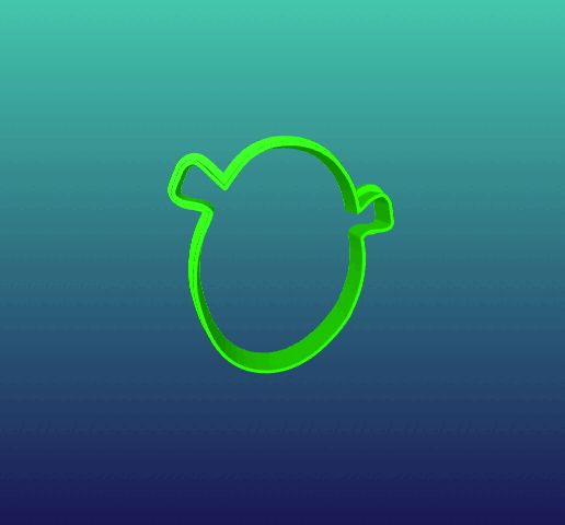 STL file Shrek Cookie Cutter/ Fondant Cutter 🍪 ・3D print design to ...