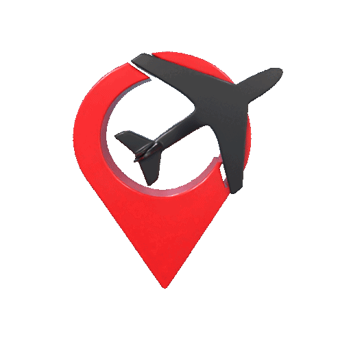 🧷 Aviation Travel Pin - 3D Localization・ STL File for 3D printing・Cults
