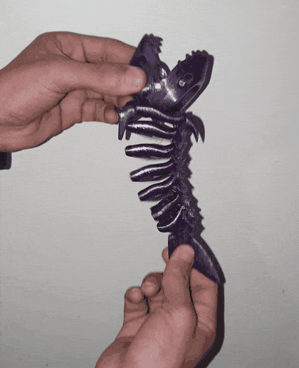 💀 FLEXI PRINT-IN-PLACE SKELETON FISH・ STL File for 3D printing・Cults