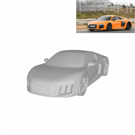 STL file Audi R8 Coupe 2017 🚗 ・3D printer model to download・Cults