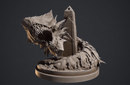 🎲 Dark Wurm・ STL File for ・Cults