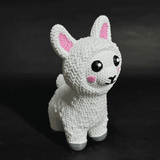 3D file Knitted Lama 👾 ・3D printable model to download・Cults