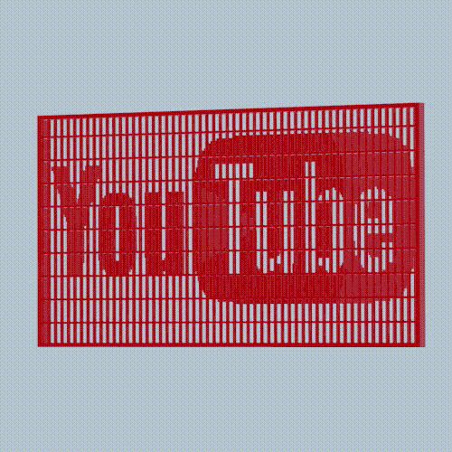 STL file YOUTUBE Textflip Card Optical illusion Textflip STL ️‍🔥 ...