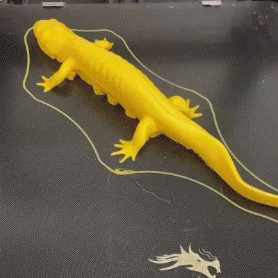 🦎 Salamander (Easy Print)・ OBJ File for 3D printing・Cults