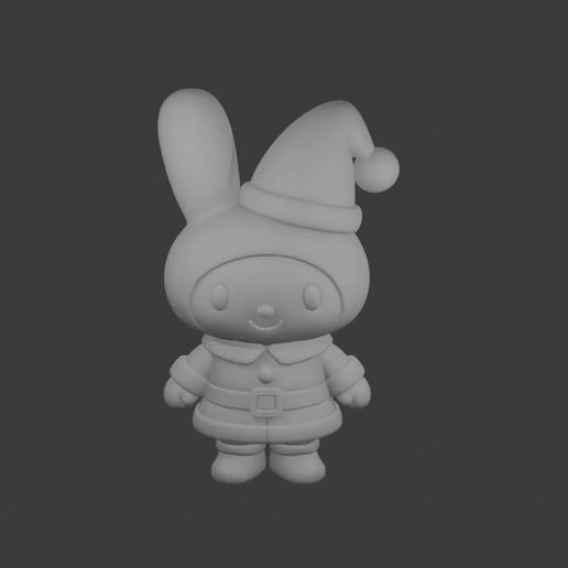 👋 hello kitty my melody santa claus・Archivo STL para Impresión 3D・Cults
