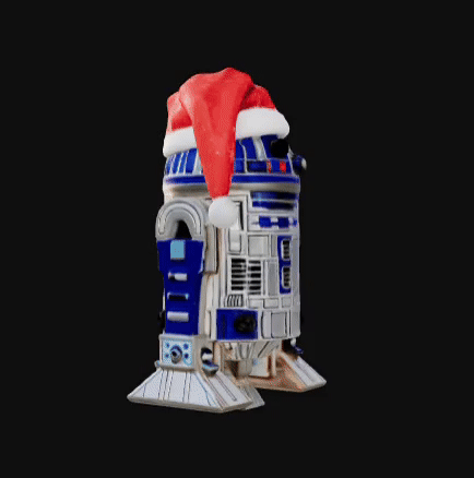 🎄 CHRISTMAS R2D2・ STL File for 3D printing・Cults