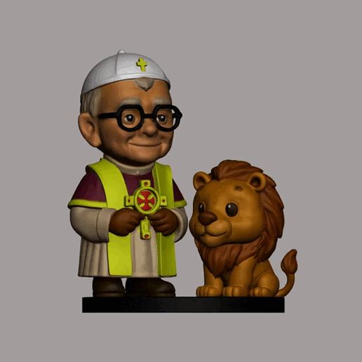 ♌ Pope Leo XIV Chibi・ STL File for 3D printing・Cults