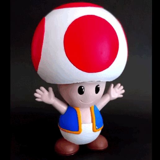 mario red toad