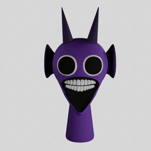 🎨 DURPLE HORROR SPRUNKI INCREDIBOX | Purple Sprunki 3D Model STL Fan ...