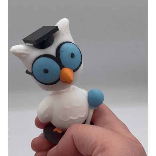 3MF file MR. OWL BOBBLEHEAD COMMERCIAL USE 🦉 ・3D print model to ...