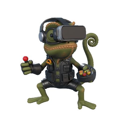 🦸 VR Chameleon Figure・ STL File for 3D printing・Cults