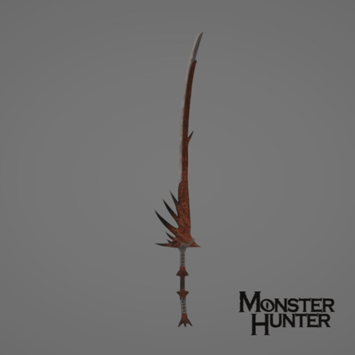 👹 MONSTER HUNTER WORLD RATHALOS LONG SWORD・ STL File for 3D printing・Cults