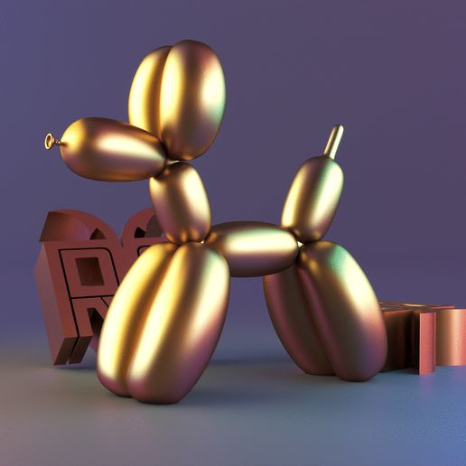 🎈 Balloon Dog kaws・ STL File for 3D printing・Cults