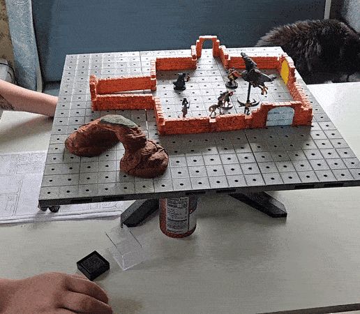 🎲 Elevated Modular Game Board for Dungeons & Dragons (1" Grid)・ STL ...