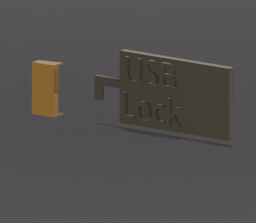 💾 USB type A port lock - RJ45 Ethernet port lock・ STL File for 3D ...