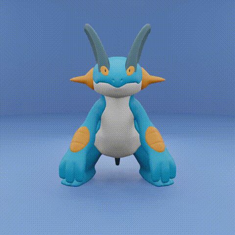 🐉 Pokemon No. 260 Swampert・ STL File for 3D printing・Cults