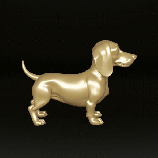 STL file Dachshund Dog STL File – High-Quality 3D Model for Printing 🐕 ...