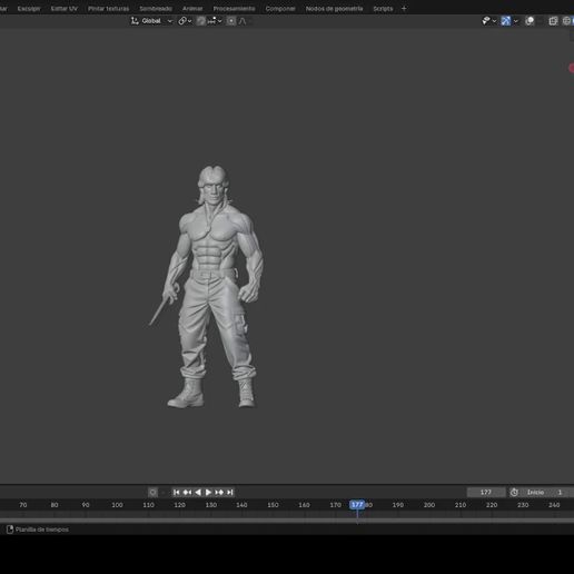 📽️ Action Figure (Sylvester Stallone) John Rambo・ STL File for 3D ...