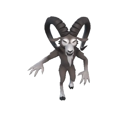 🐐 3D Goat Figure - 99 Nights in the Forest Roblox・ STL File for 3D printing・Cults
