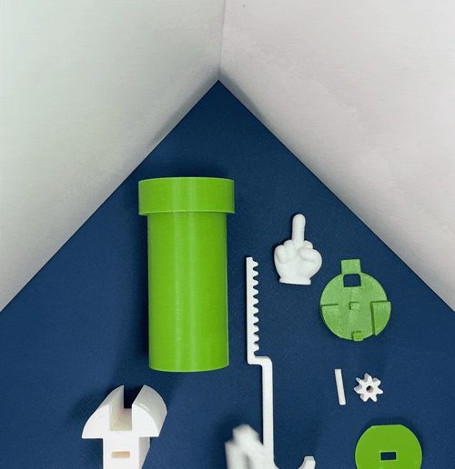 🔑 Super Mario Key Holder Tube - Number One・ STL File for 3D printing・Cults
