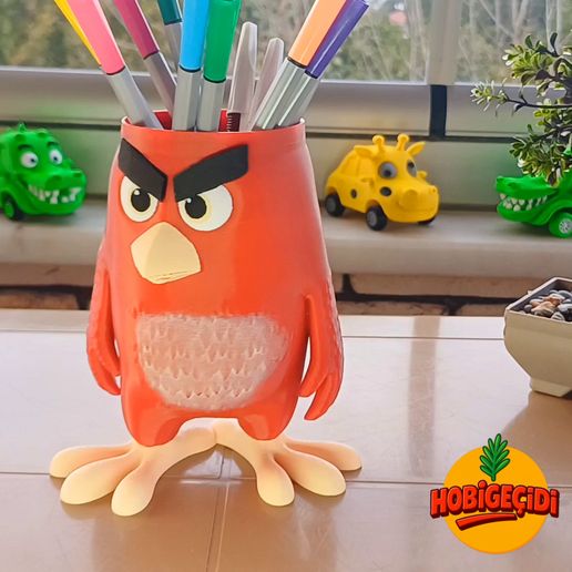 😡 angry birds pencil case・Free STL File for 3D printing・Cults