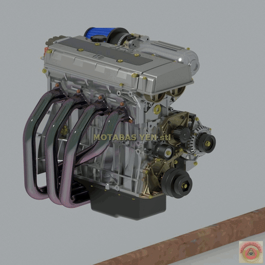 🥄 CIVIC B16 - ENGINE・ STL File for 3D printing・Cults