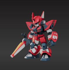 🔫 Stylized Chibi Mecha Figure – Big-Head SD Mech with Weapon Accessory ...